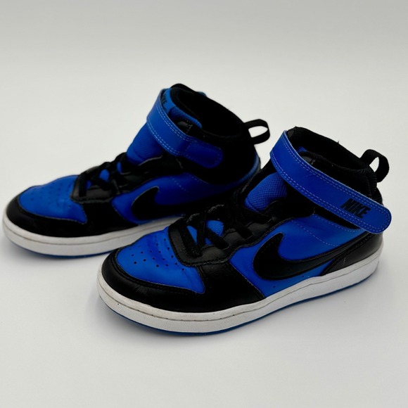 Nike | Shoes | Nike Court Borough Mid 2 High Top Sneakers Blue Black ...